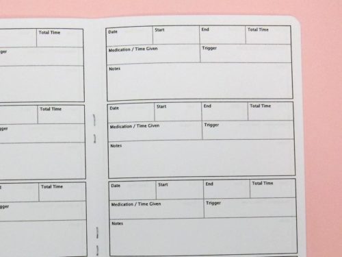 Seizure Tracker Notebook • My Idle Moments