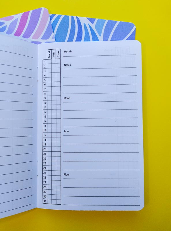 Period tracker notebook • My Idle Moments