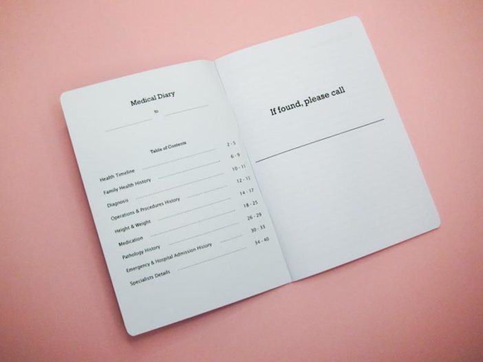 Medical Diary Notebook • My Idle Moments