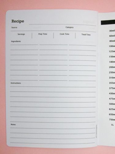 Recipe Notebook • My Idle Moments