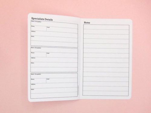 Medical Information Notebook • My Idle Moments