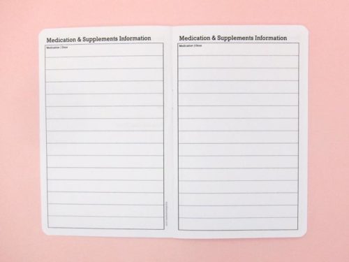 Medical Information Notebook • My Idle Moments